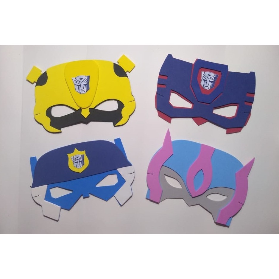 15 Máscaras Transformers em EVA para Festas e Eventos - Faz a Boa!