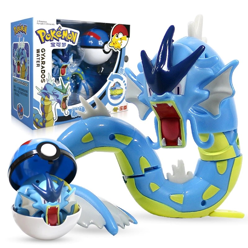Brinquedo Pokemon Gyarados Articulado Dentro De Pokebola Pokeball ...