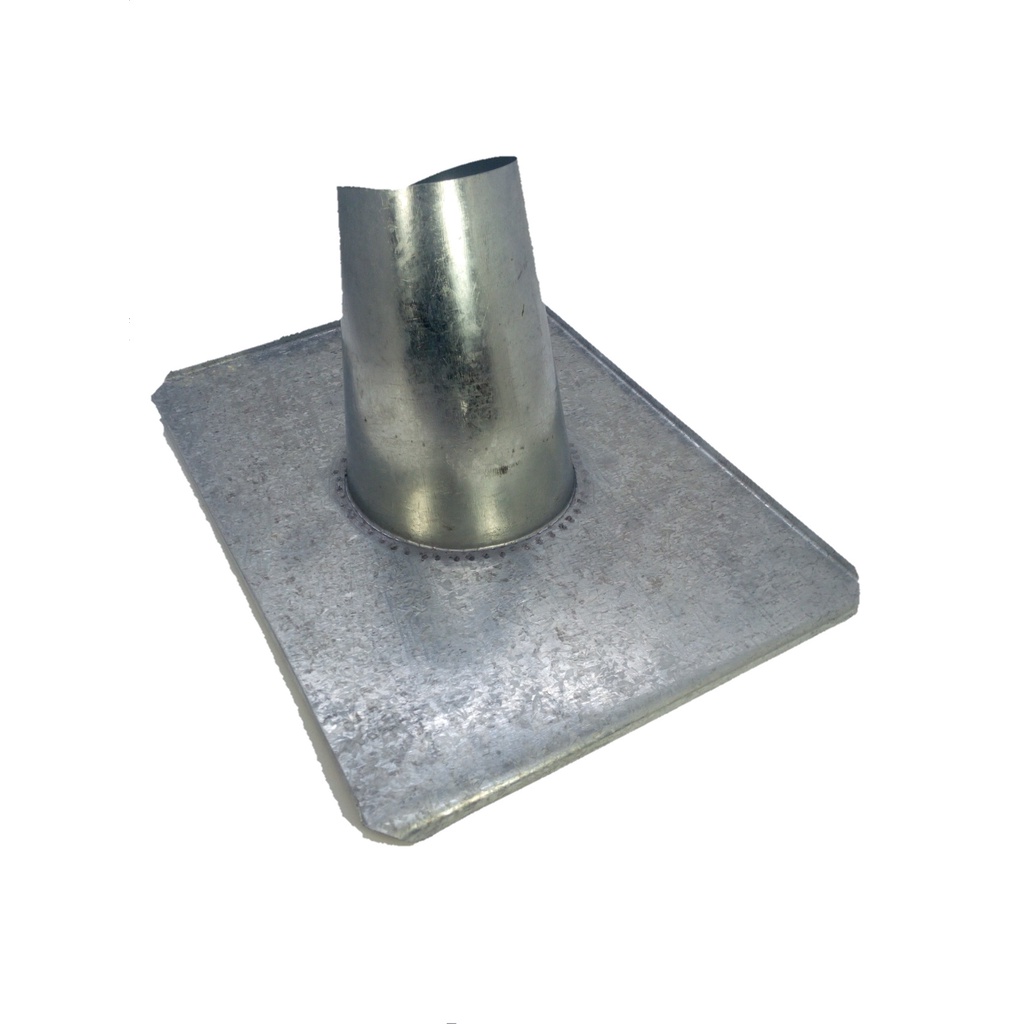 Colarinho Galvanizado C/ Tubo 150mm P/ Telha Francesa na Chaminé Fogão ...