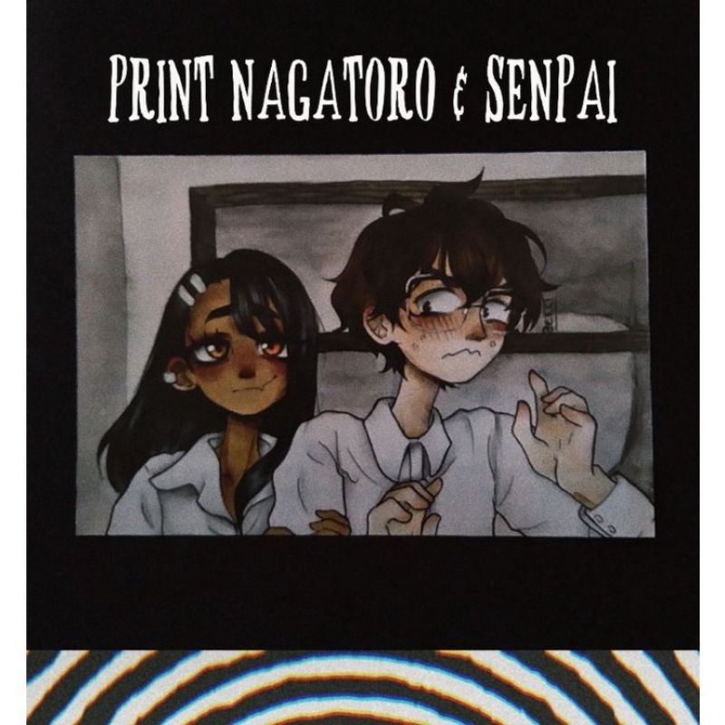 Art Print/Pôster Nagatoro e Senpai Arte Original (Anime, Personagem ...