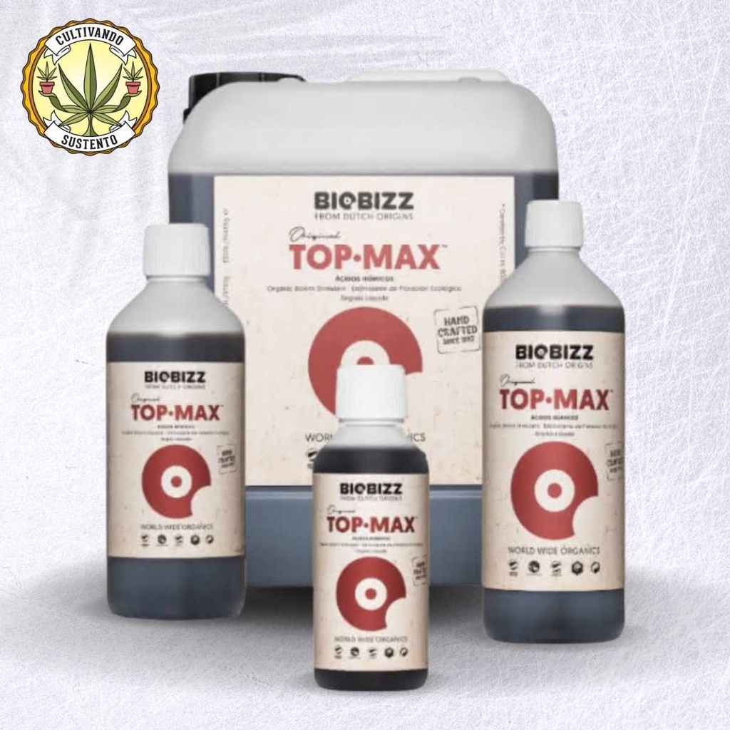 Fertilizante Orgânico Biobizz Top-Max 250ml - Ácidos húmicos e fúlvicos ...