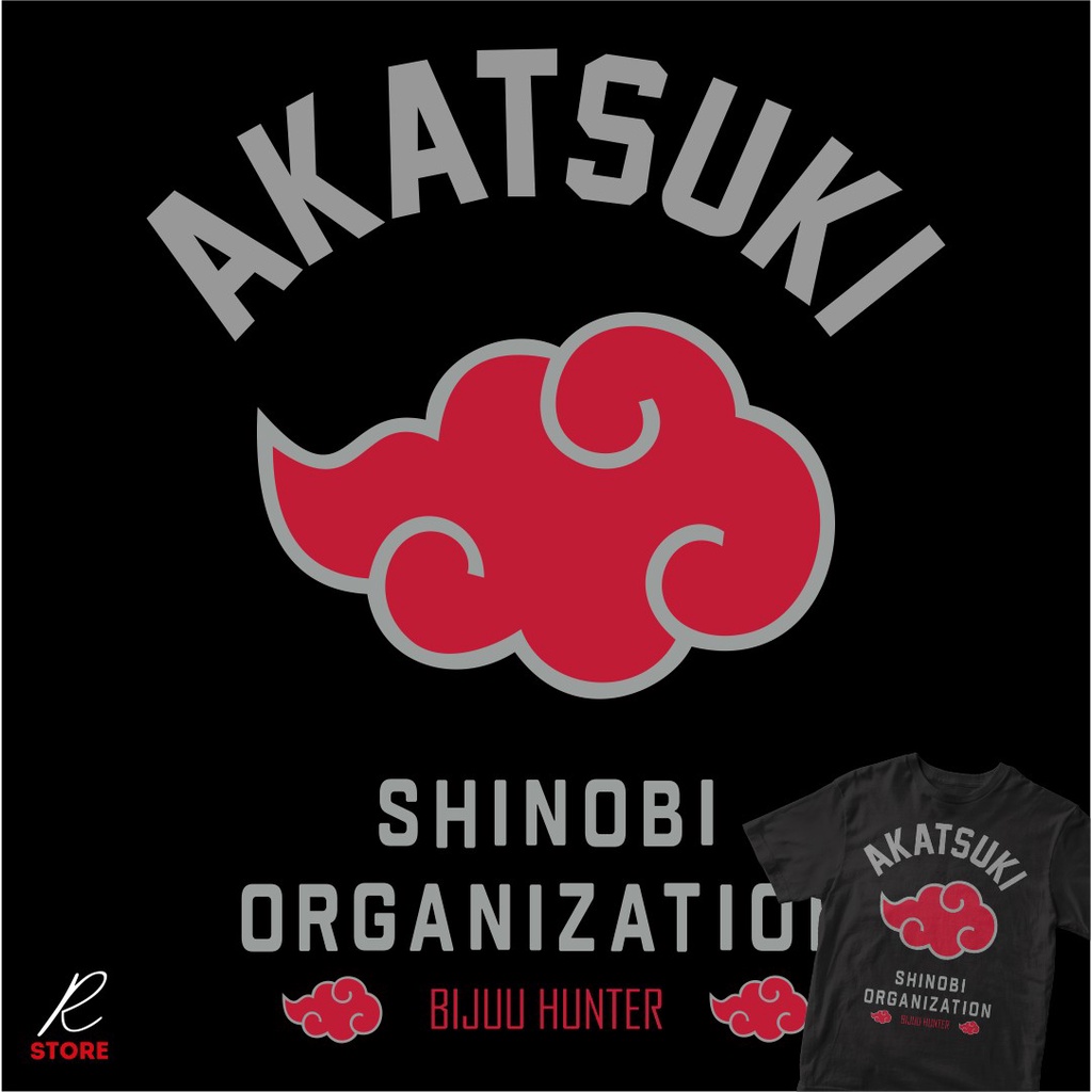 Camiseta Naruto - Mod 02 - Akatsuki | Shopee Brasil