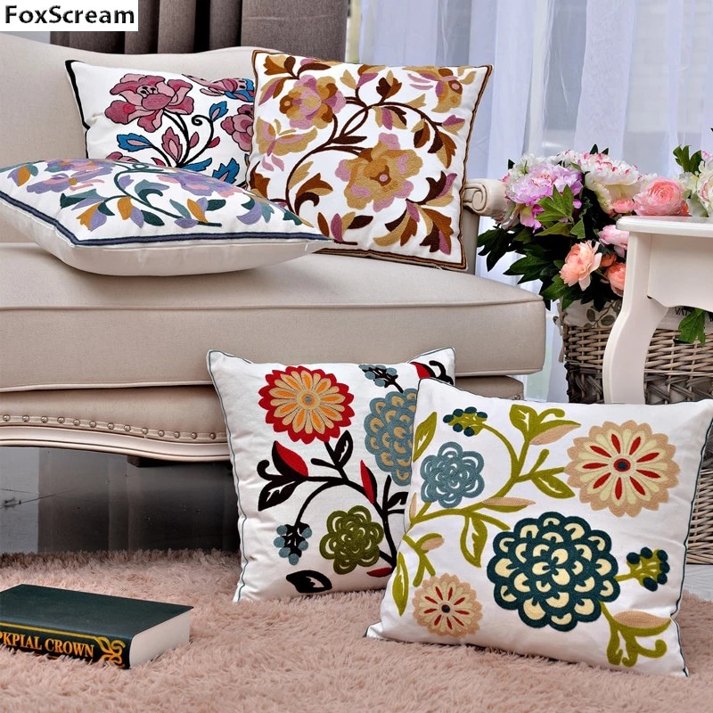 Capa de Almofada Bordada | Shopee Brasil