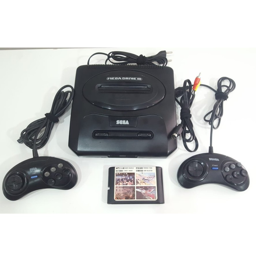 Mega Drive 3 Completo compatível com Sega CD - Mega Drive | Shopee Brasil