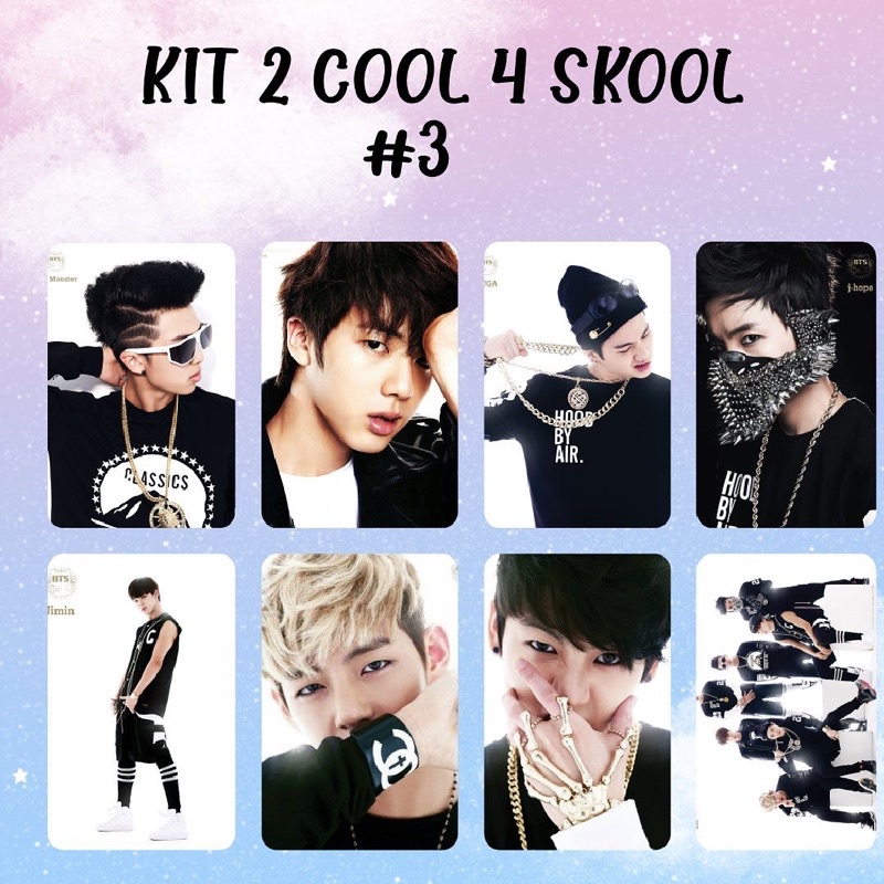 KIT PHOTOCARD BTS 2 Cool 4 Skool | Shopee Brasil