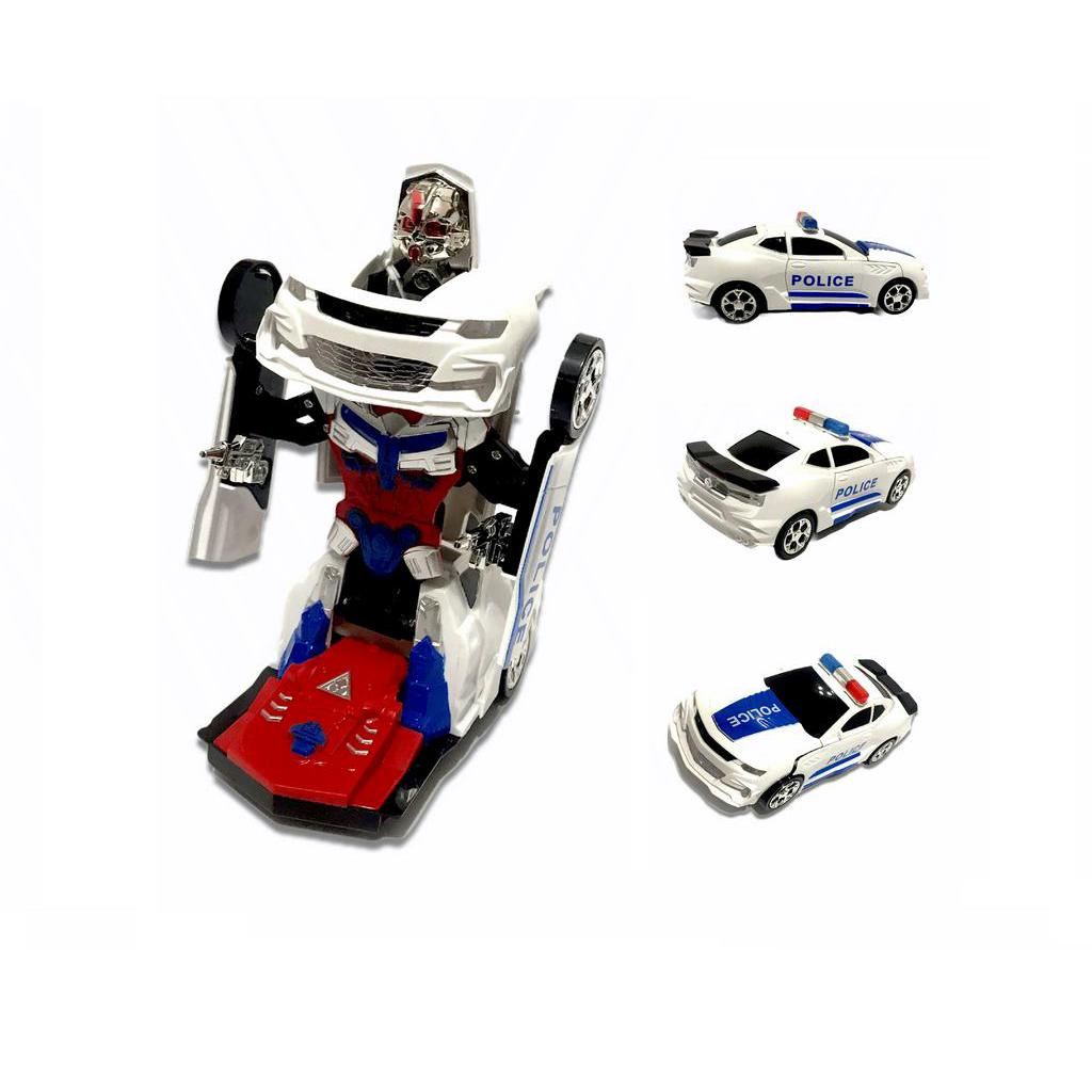 Carrinho Policia Transformes Robo Musical Luz Bate Volta | Shopee Brasil