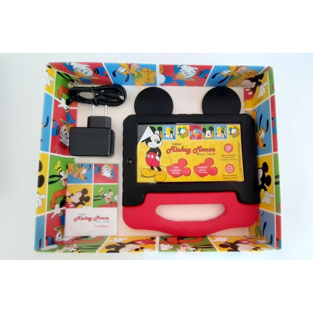 Tablet Infantil Multilaser Mickey Plus com Capa - 16GB 7” Wi-Fi Android ...
