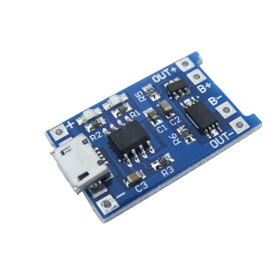 Módulo Carregador De Bat De Lítio Tp4056 18650 1a Micro Usb | Shopee Brasil