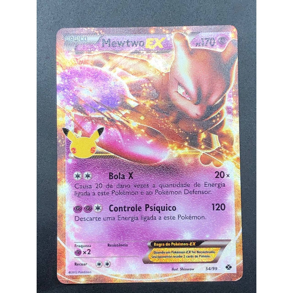 Carta Pokémon Mewtwo-EX (22/25) - Celebrações Clássica - Ultra Rara ...