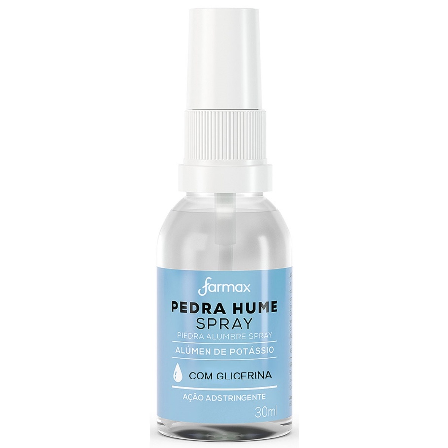 Pedra Hume Spray C/ Glicerina 30ml - Farmax | Shopee Brasil