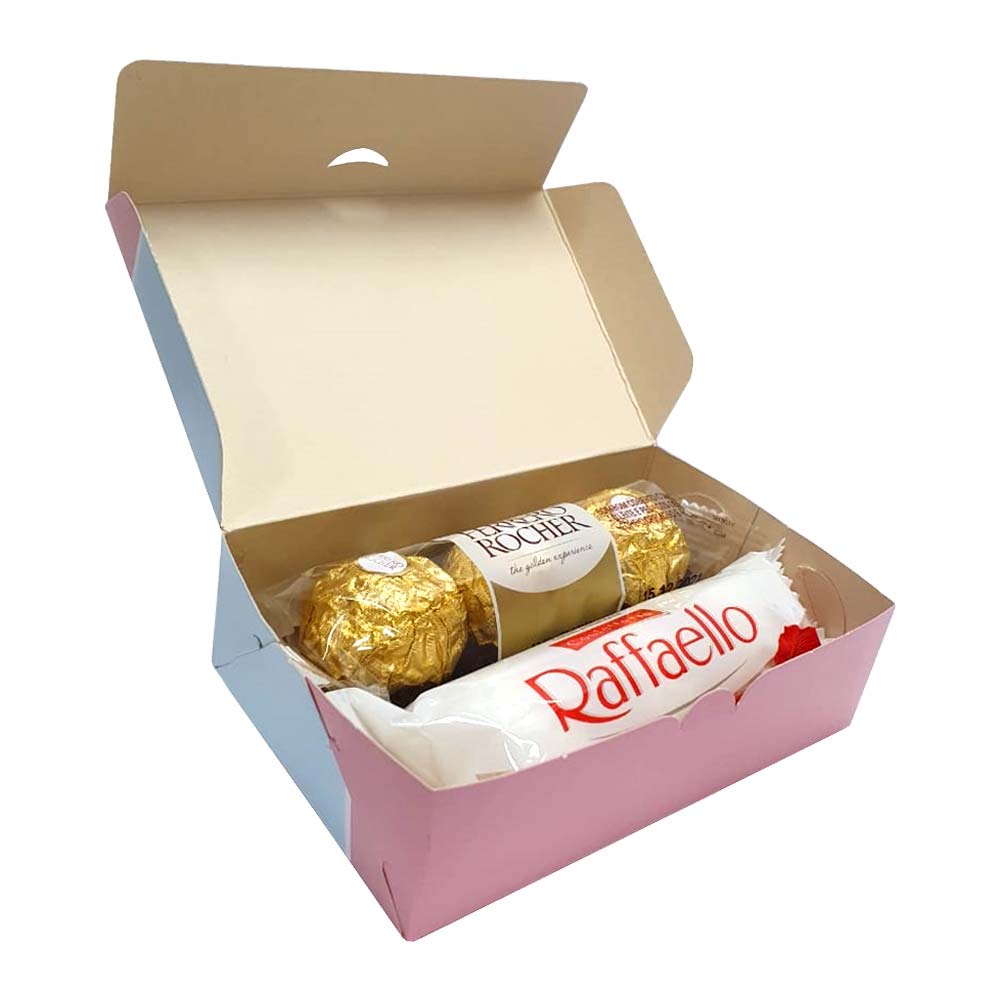 Kit TPM 1 - Caixa personalizada + Chocolate Ferrero Rocher e Raffaello ...