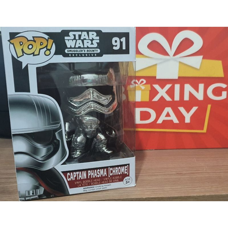 Funko Pop! Star Wars Captain Phasma Chrome #91 Original | Shopee Brasil