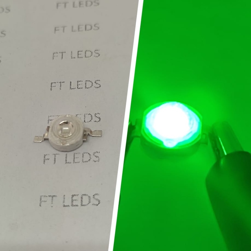 5 x Led chip 3w VERDE 510 a 530 nm kit | Shopee Brasil