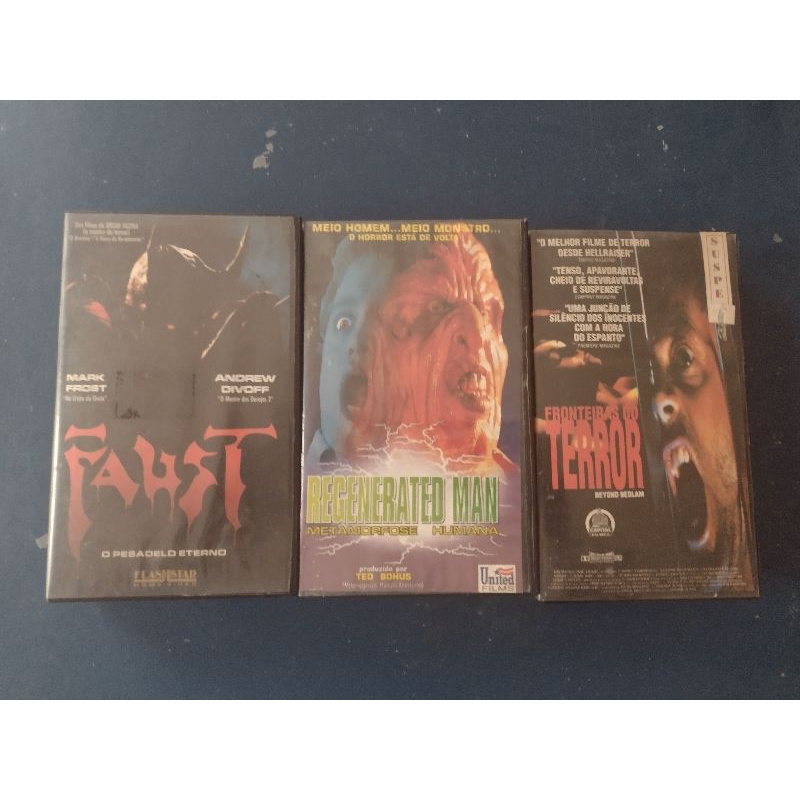 Lote VHS Terror 05 - Original | Shopee Brasil