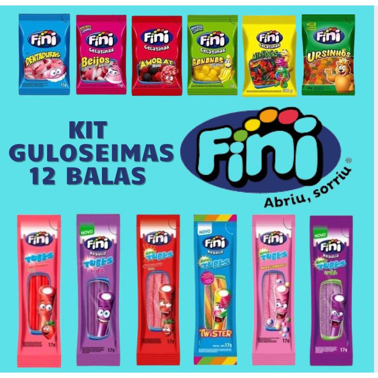 kit Fini 12 Balas Fini Doces e Guloseimas | Shopee Brasil
