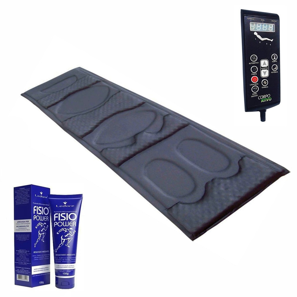 Esteira Massageadora Com Rabatan e Aquecimento + Pomada Massageadora ...