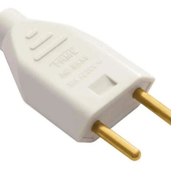 Plugue Macho Fame 2P 10A 250V Cinza | Shopee Brasil