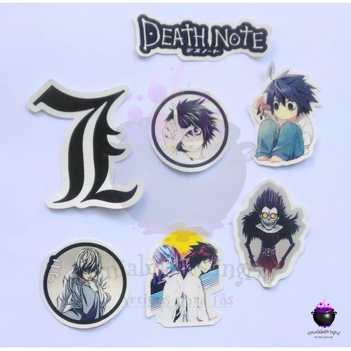 Adesivo Death Note Anime - kit com7 adesivos | Shopee Brasil
