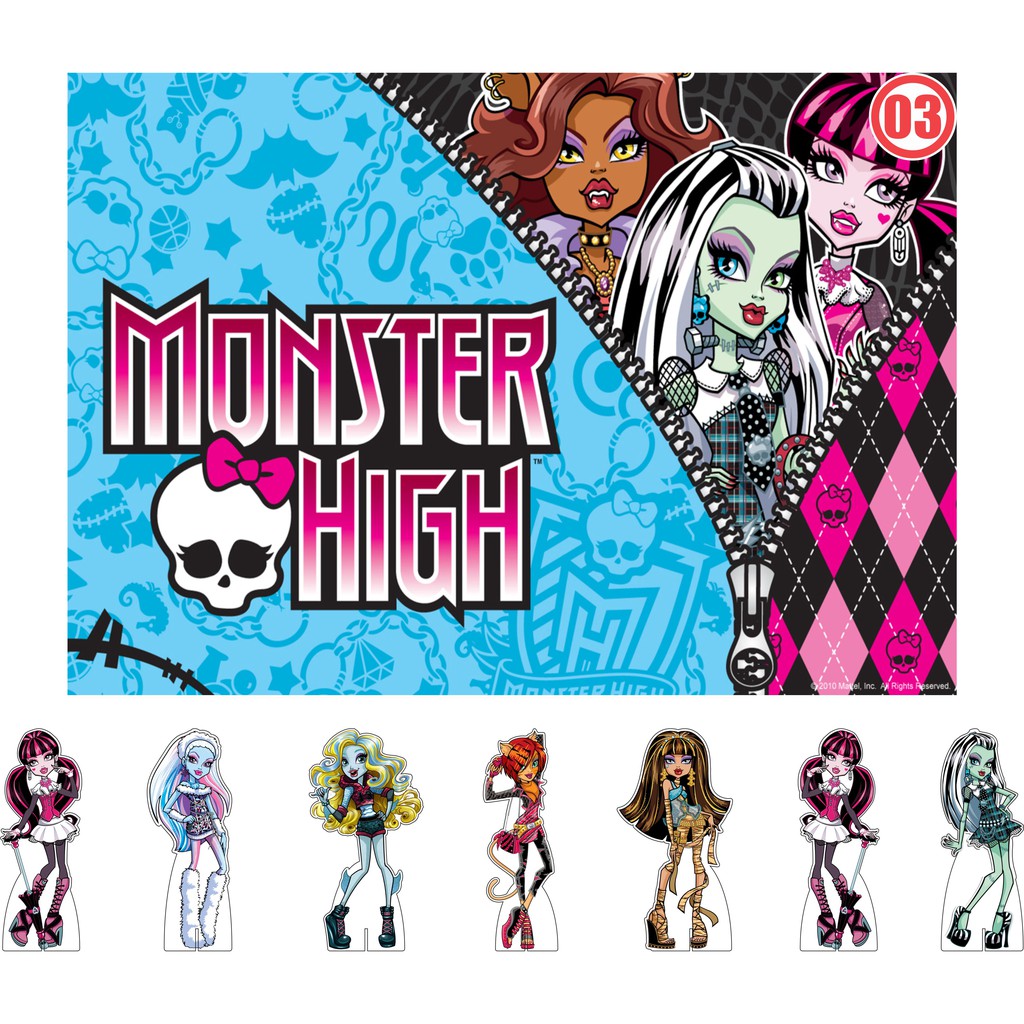 Kit Display De Mesa + Painel Festa Infantil Monster High | Shopee Brasil