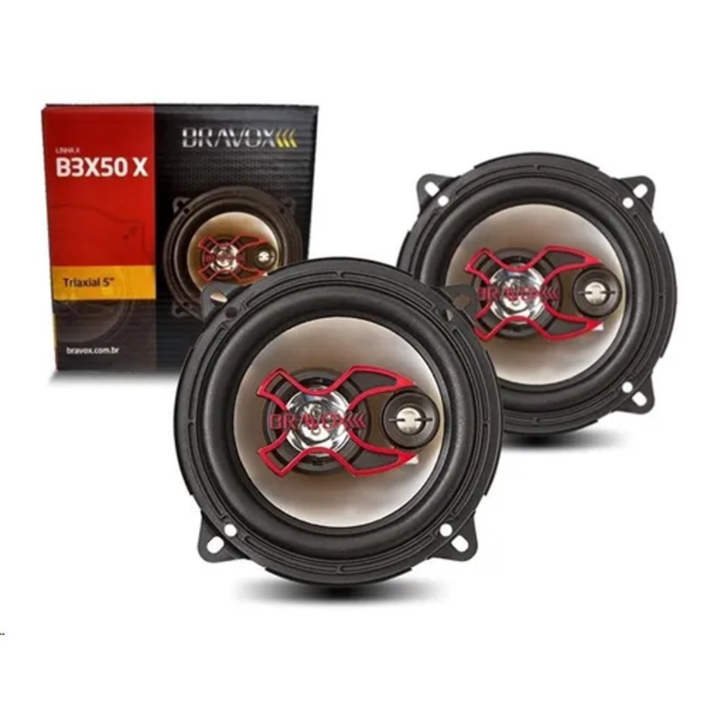 Auto Falante Triaxial Bravox 5 Polegadas B3x50x 100w Rms Par | Shopee Brasil