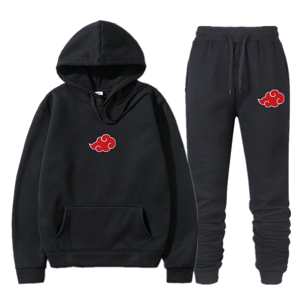 Conjunto Moletom Calça Naruto Akatsuki Nuvem Anime Swag | Shopee Brasil