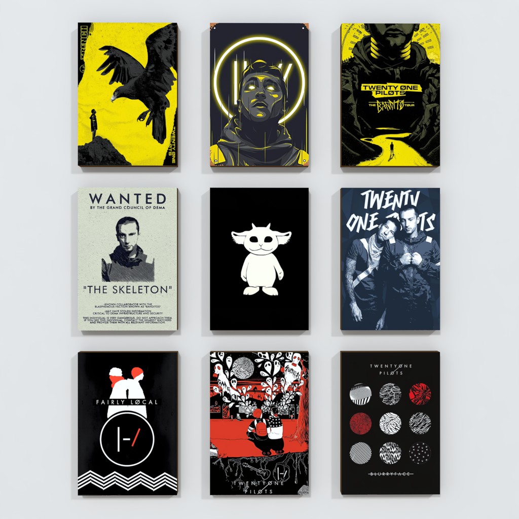 Twenty One Pilots Quadro Placas Decorativas MDF 12 mm | Shopee Brasil