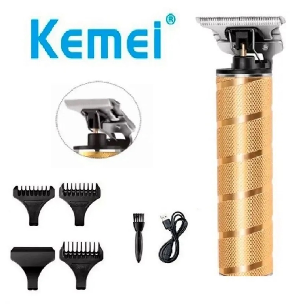 ORIGINAL Kemei T9 Maquina de Cabelo Acabamento KM-T9 T-Outliner Aparador | Shopee Brasil