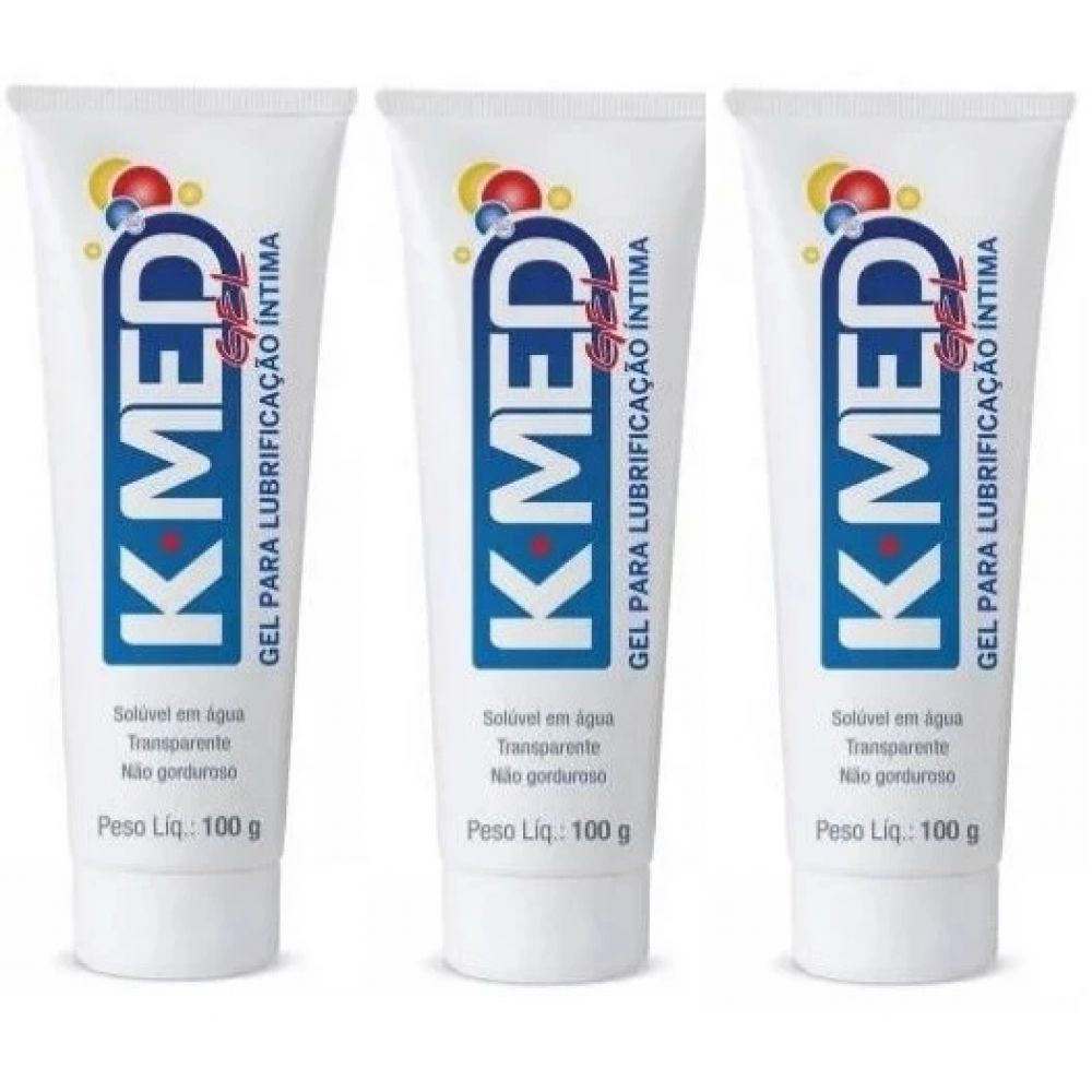 Kit Cimed K-med Gel 100g - 3 Unidades Lubrificante Intimo | Shopee Brasil