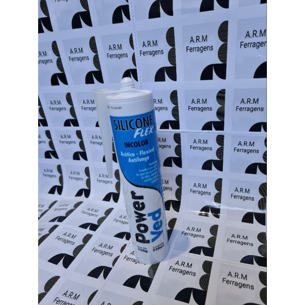 Silicone Acético power ved Transparente 230g Para Vedação | Shopee Brasil