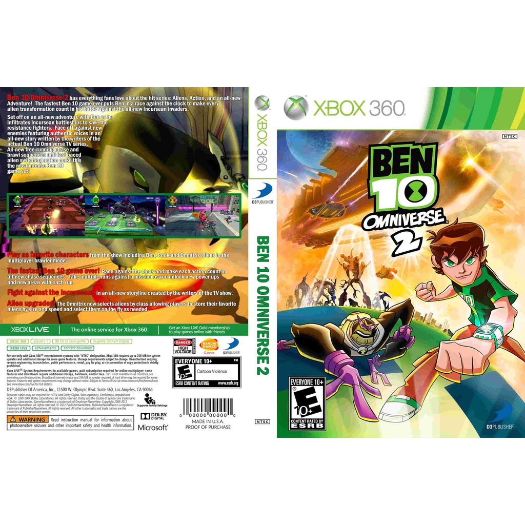 Ben 10 Ominiverse 2 P/ XBOX360 (LTU/LT/JTAG/RGH) | Shopee Brasil
