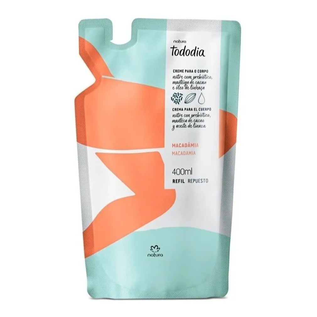 Refil Creme Nutritivo Para O Corpo Macadâmia Tododia 400ml Validade 06/2025 Natura | Shopee Brasil