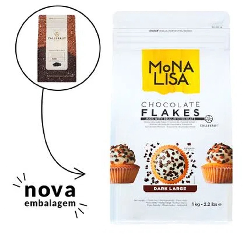 Chocolate Flakes Split Ao Leite 9m 1kg Mona Lisa - Callebaut | Shopee ...