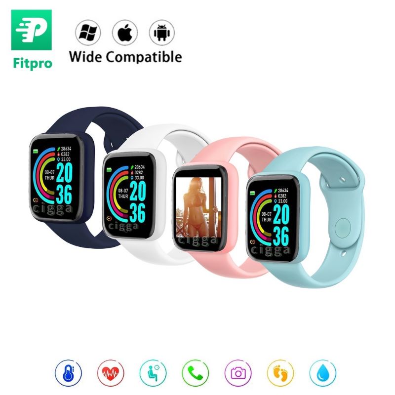 smartwatch D20 macaron | Shopee Brasil