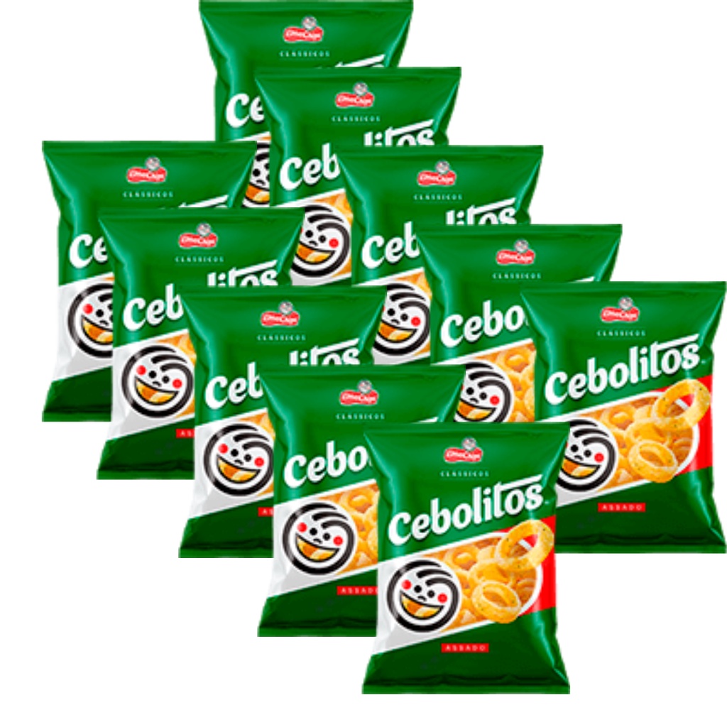 Salgadinho De Milho Cebola Elma Chips Cebolitos Pacote 33g Kit c/10 ...