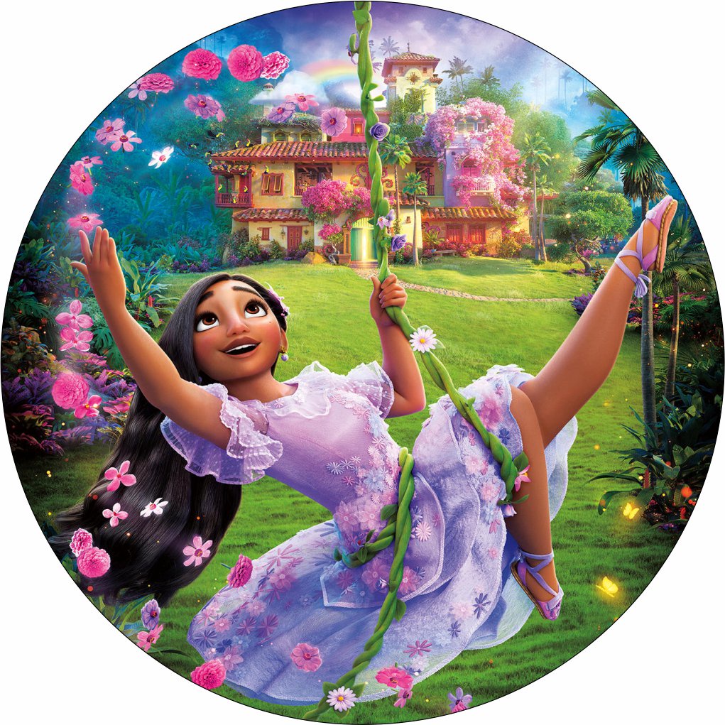 Painel Isabella Família Madrigal Encanto 1,00x1,00 - Redondo Lona ...