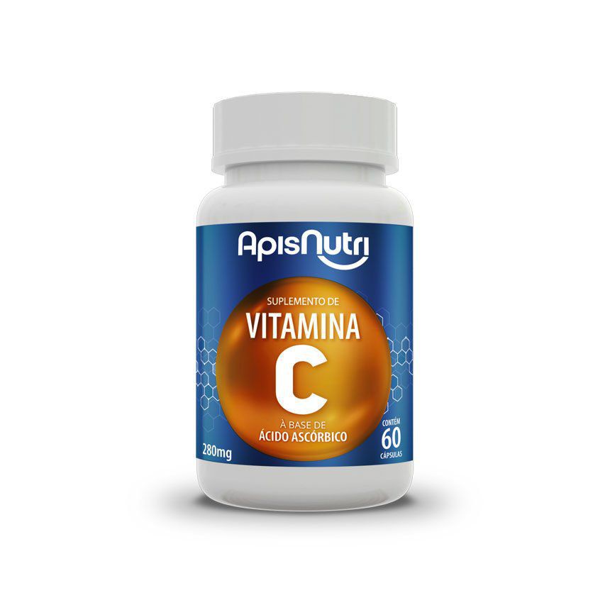 Vitamina C (Ácido Ascórbico) 60 Caps 280 Mg - Apisnutri | Shopee Brasil