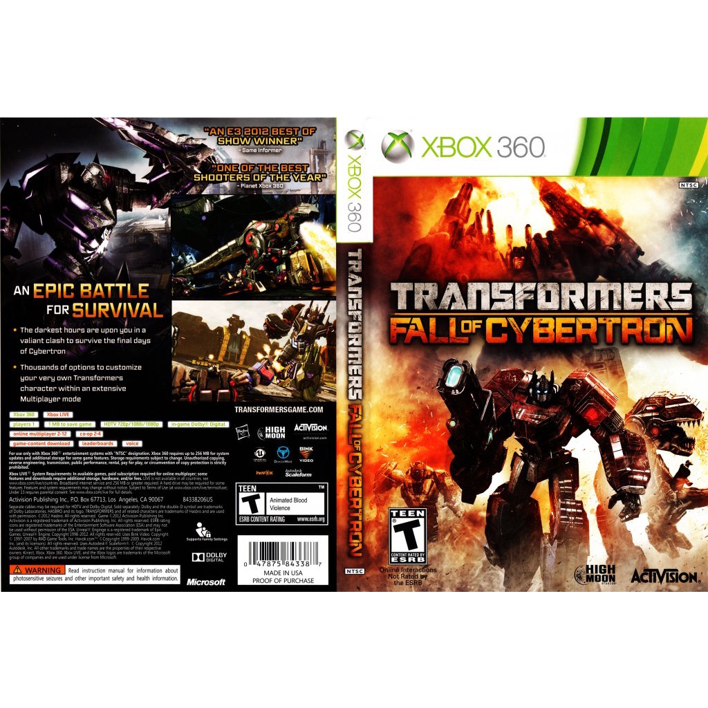 Transformers cyb. P/ XBOX360 (LTU/LT/JTAG/RGH) | Shopee Brasil