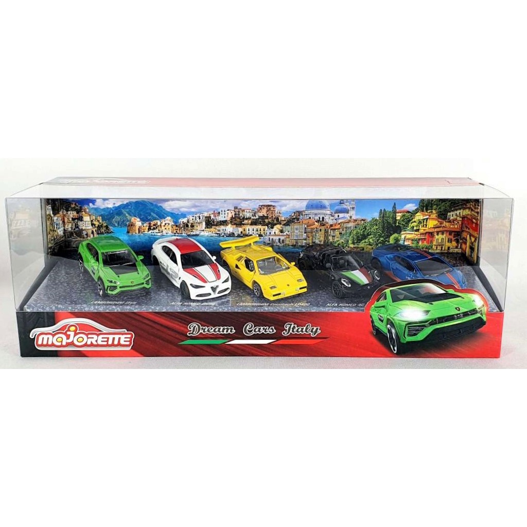 Pack com 5 Miniaturas Dream Cars Italy 1/64 Majorette | Shopee Brasil