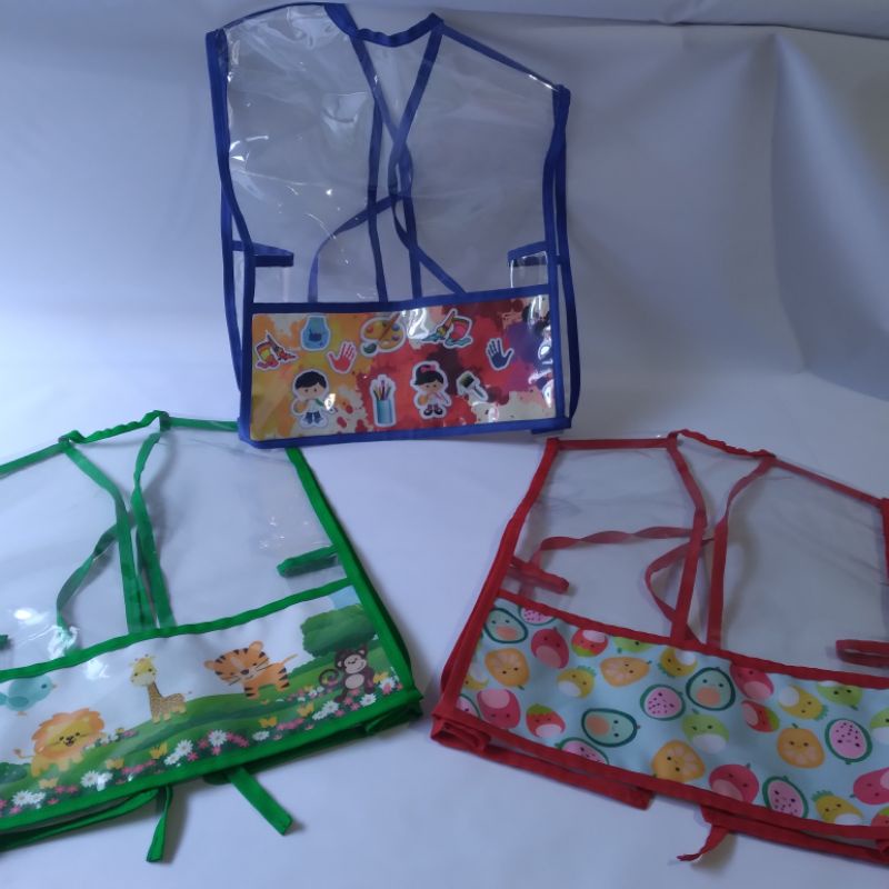 Avental infantil colete escolar - com bolso | Shopee Brasil