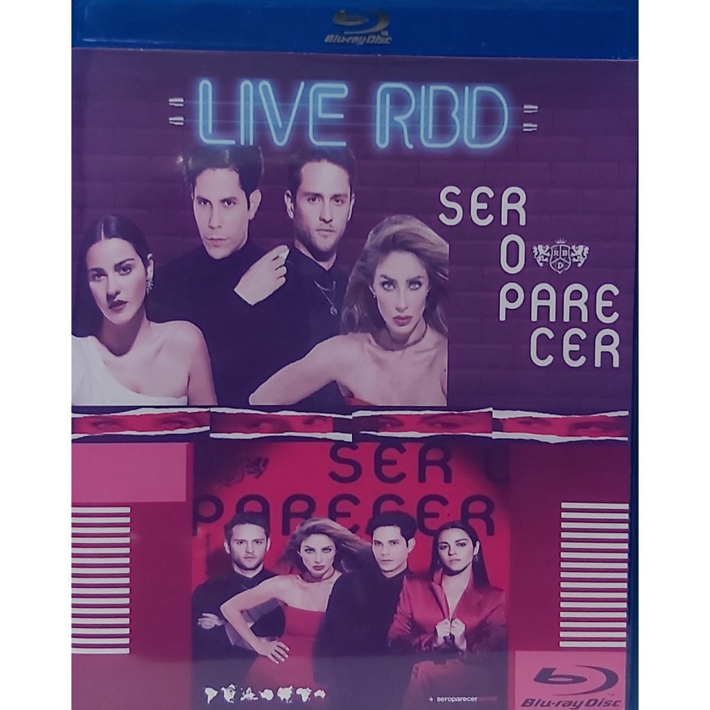 Blu- ray Live Rbd Ser o Parecer Show Completo | Shopee Brasil