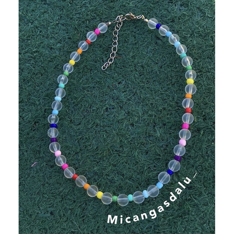 Colar rainbow transparente | Shopee Brasil