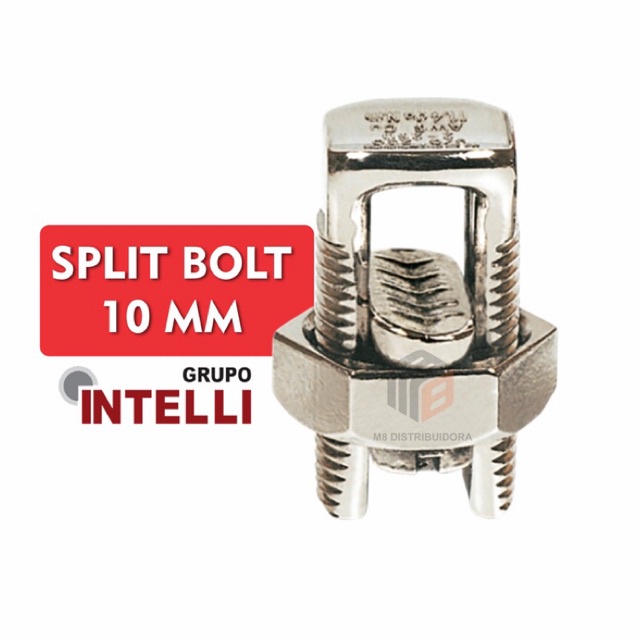Conector Parafuso Fendido Cabos Fios 10mm Split Bolt INTELLI | Shopee ...