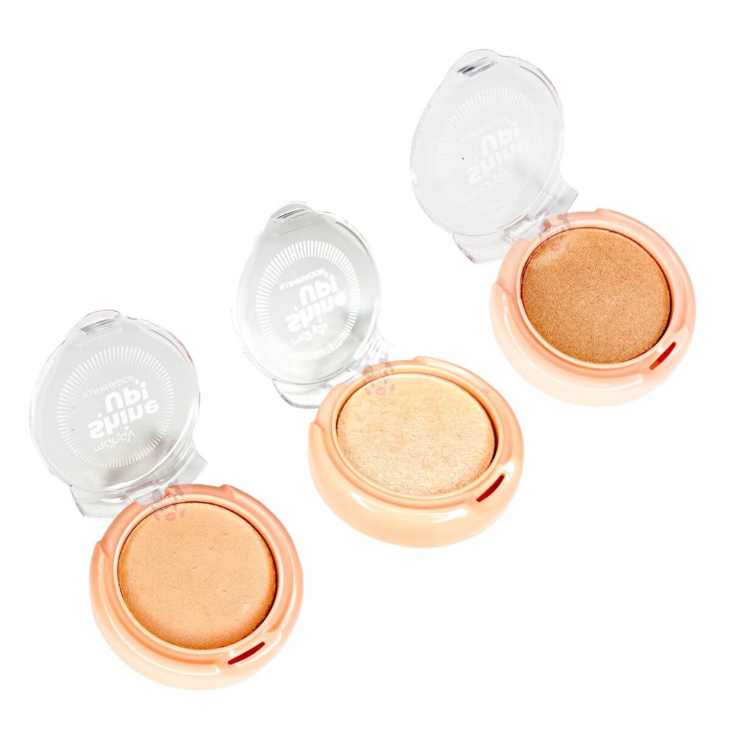 Iluminador Maquiagem Facial Compacto Shine Up Mahav - Melhora o Preço