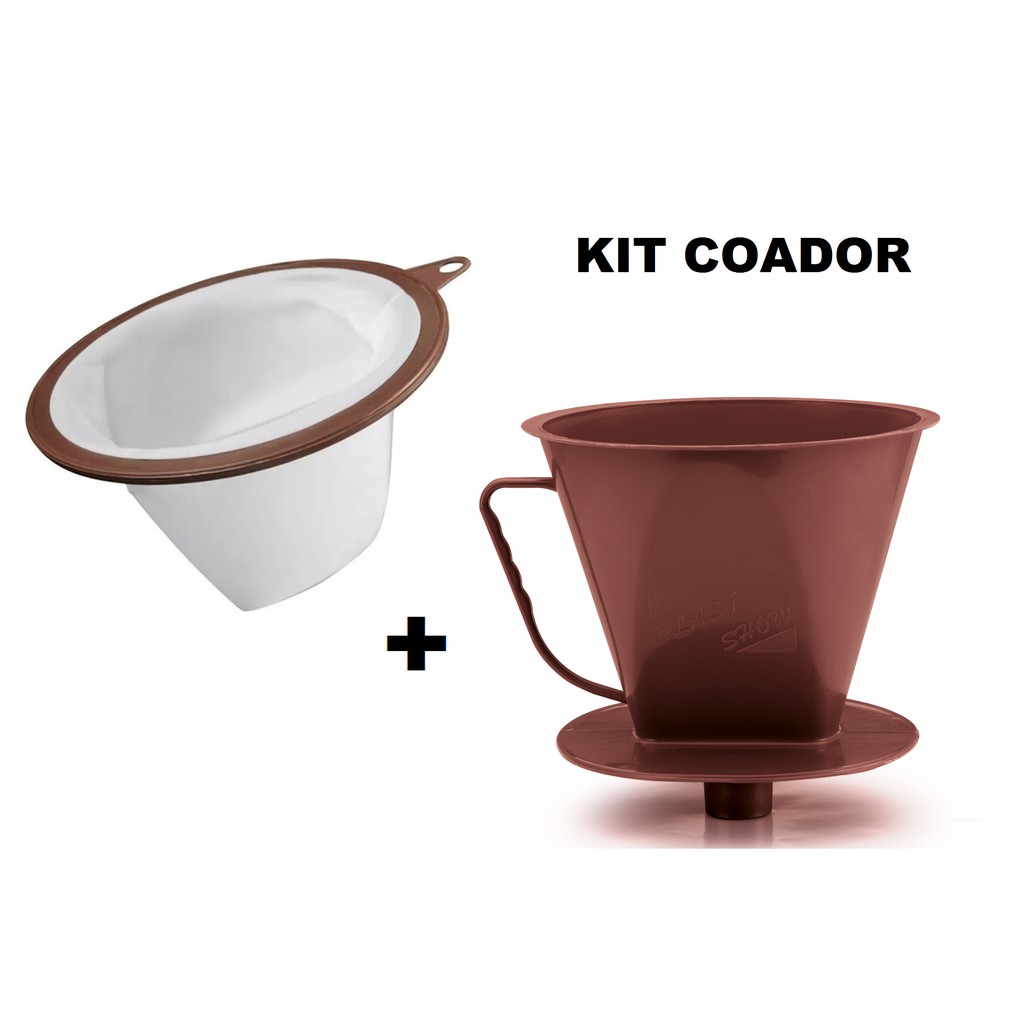 Kit Coador de Café com 1 Suporte Permanente 103 + 2 Filtros Permanente ...