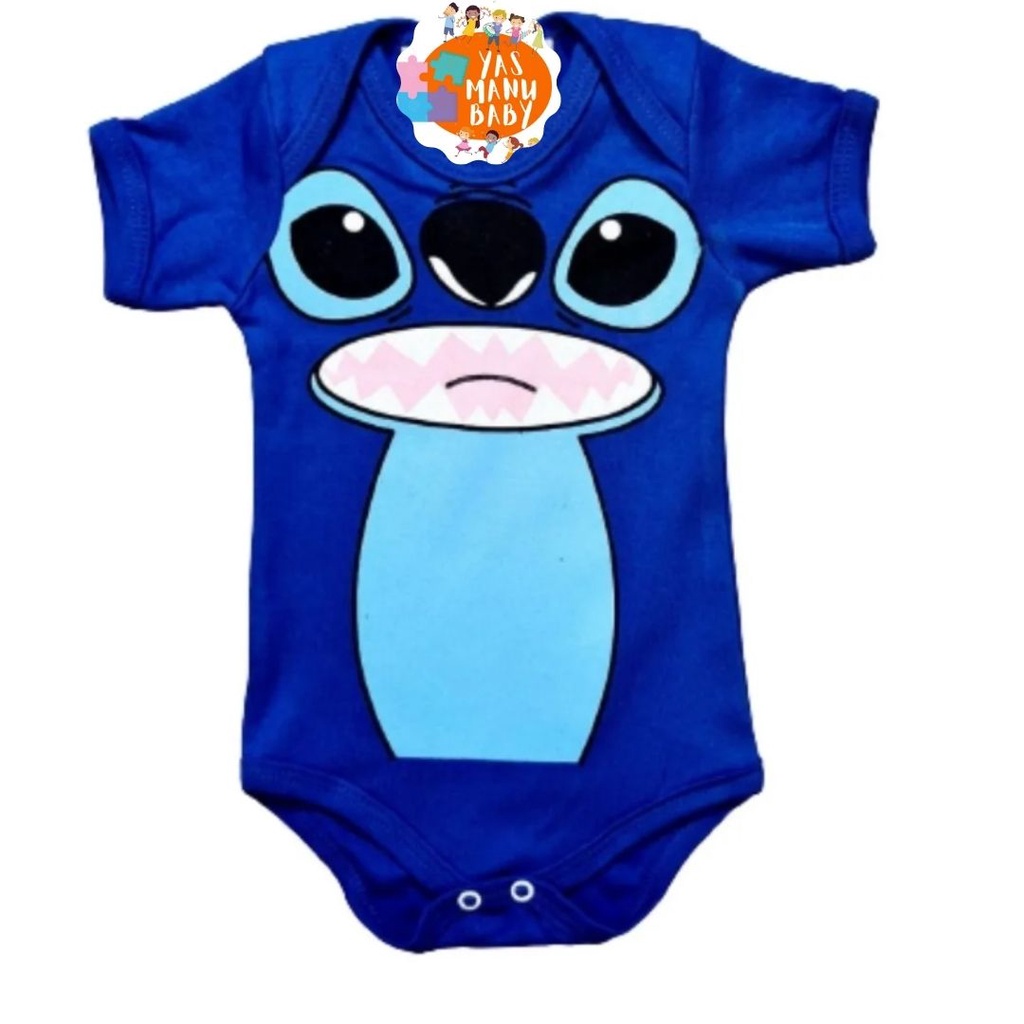 Body Bebe Stitch Temáticos Mesversario Fantasia | Shopee Brasil