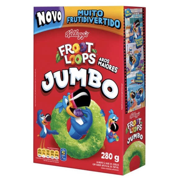 FROOT LOOPS JUMBO 280g - CEREAL KELLOGGS | Shopee Brasil