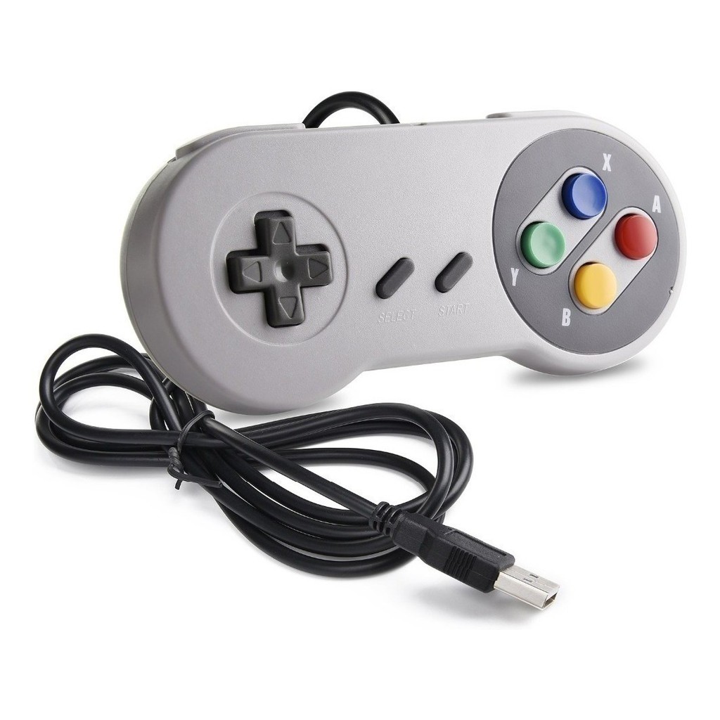 JOYSTICK CONTROLE SUPER NINTENDO USB PC SNES | Shopee Brasil