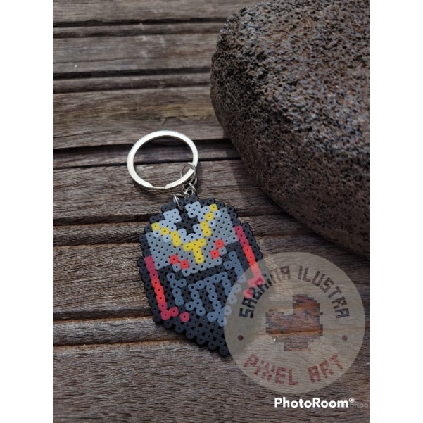 Chaveiro / Imã Zed League of Legends cabeça perler beads hama beads ...