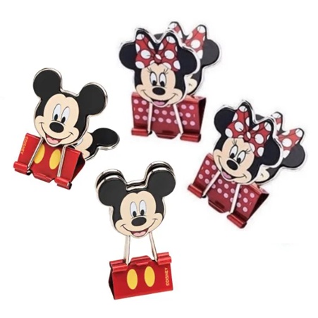 Binder Clip MICKEY / MINNIE - Prendedor de Papel | Shopee Brasil