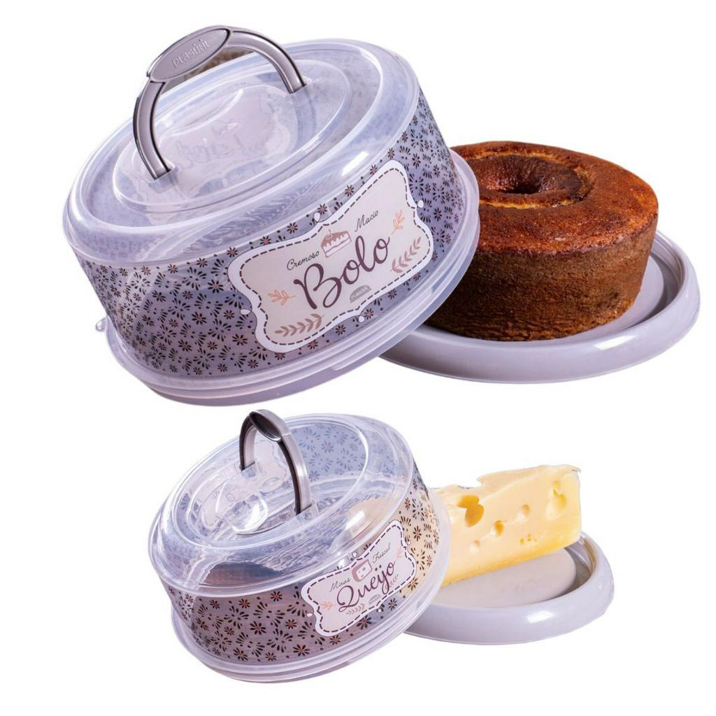 Kit Boleira Porta Bolo e Queijeira Porta queijo Minas Decorada | Shopee ...
